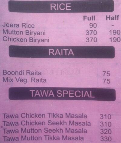 Menu at Jwala Juice Corner, New Delhi, 1/2