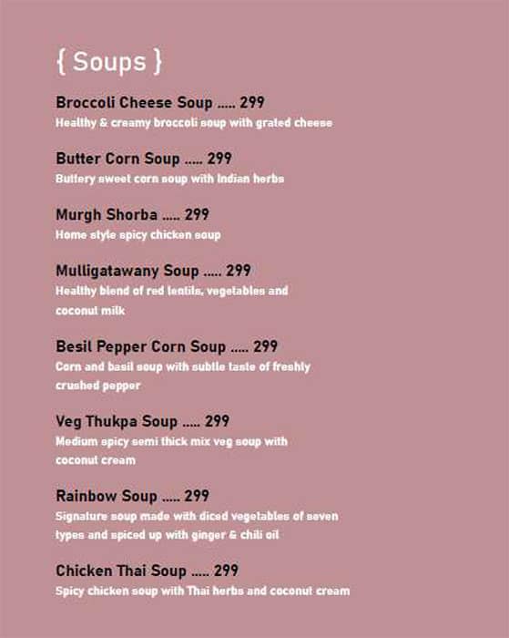Menu of Garden Court Restaurant, Malad West, Mumbai