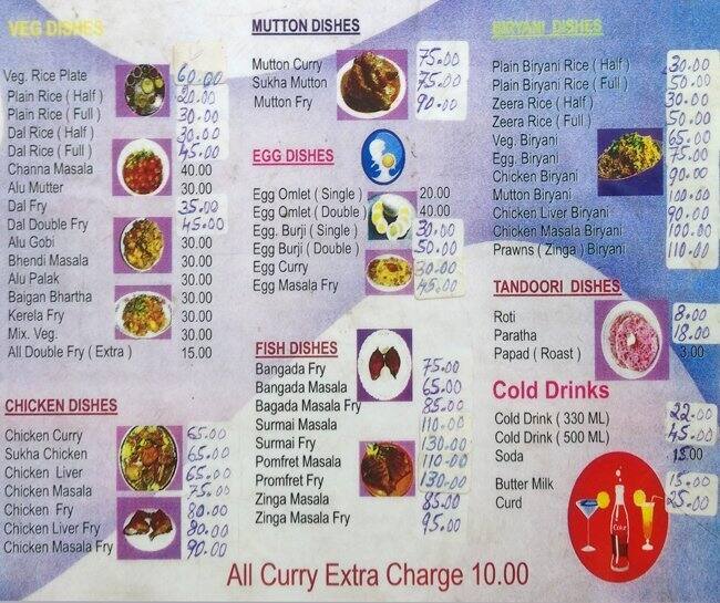 Jolly Lunch Home Menu, Menu for Jolly Lunch Home, Dadar West, Mumbai ...
