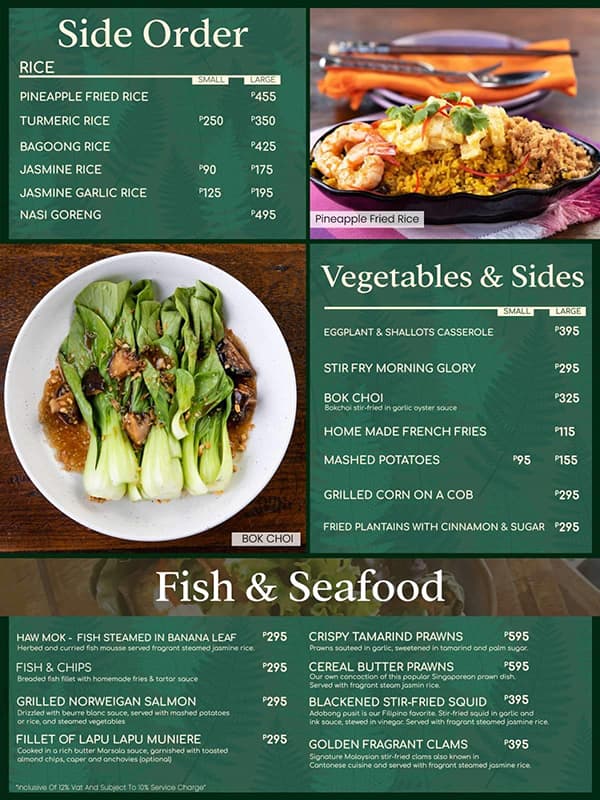 Menu at Cafe Voi La Crosswinds, Tagaytay, 42P6+G9J