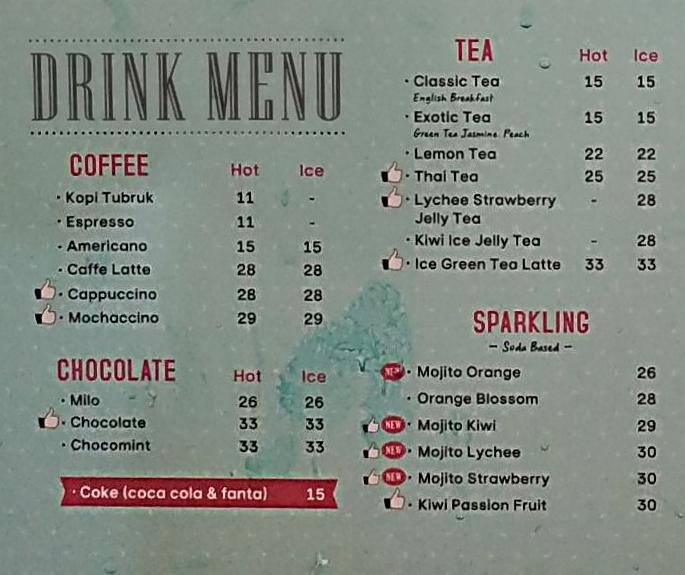 Menu at Giggle Box Cafe & Resto, Tangerang