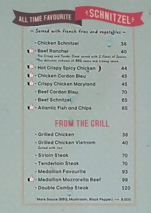 Menu at Giggle Box Cafe & Resto, Tangerang