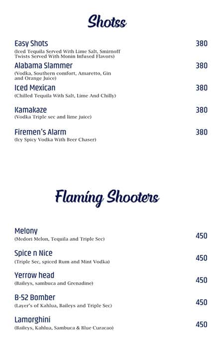 Menu of Hotel Shivanjali, Pashan, Pune