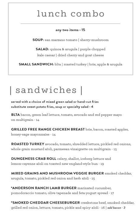 Menu at Purple Café and Wine Bar, Seattle, 4th Ave