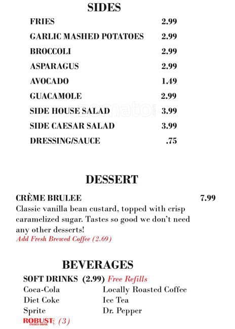 Menu at Old School pub & bar, Austin, 401 E 6th St