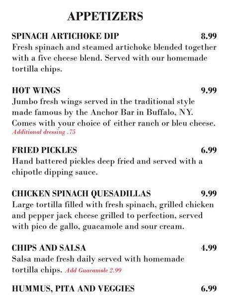 Menu at Old School pub & bar, Austin, 401 E 6th St