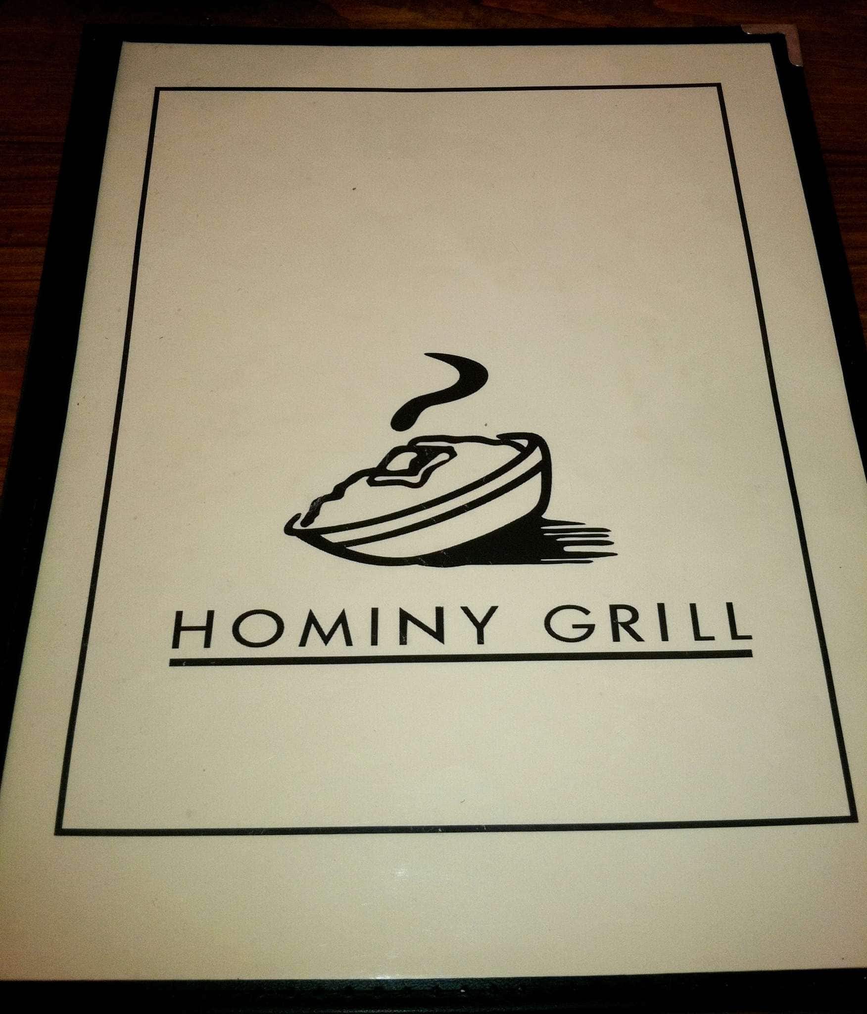 Menu at Hominy Grill restaurant, Charleston