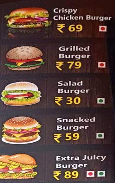Menu at Ludo cafe, Cuttack