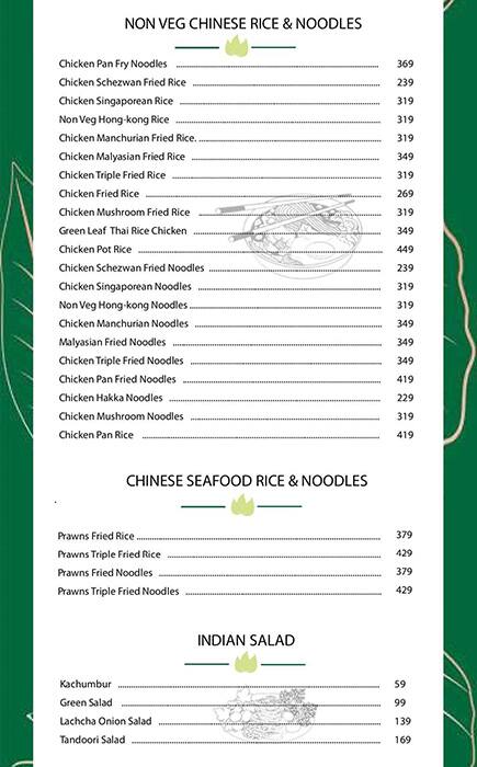 Menu at GREEN LEAF FAMILY RESTAURANT, BAR & LOUNGE, Ambernath