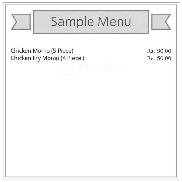 Menu of Das Momo Shop, Narendra Pur, Kolkata