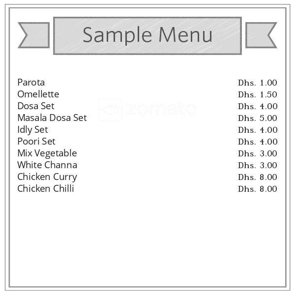 Menu at Delma Star Restaurant, Abu Dhabi