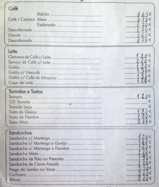 Menu em Mercado Do Peixe restaurante, Ponta Delgada, Av. Infante Dom Henrique 25