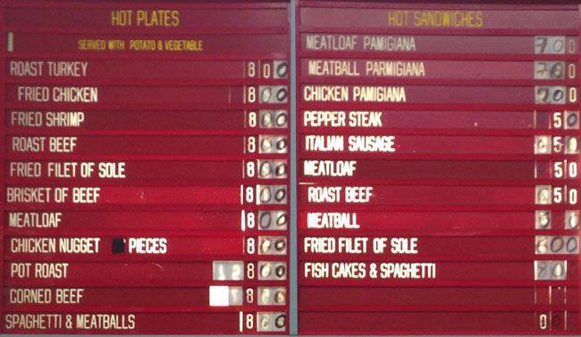 Menu at Walnut Bus Stop restaurant, New York City