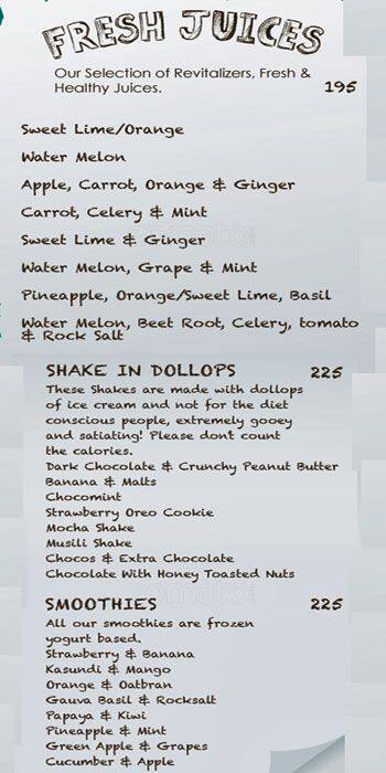 Menu at Re Cafe and Bar, New Delhi, G5R3+FXW