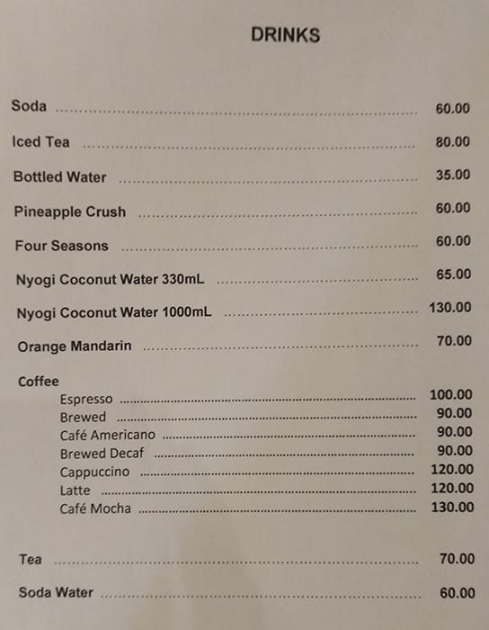 Menu at The Deli at Shaw, Mandaluyong