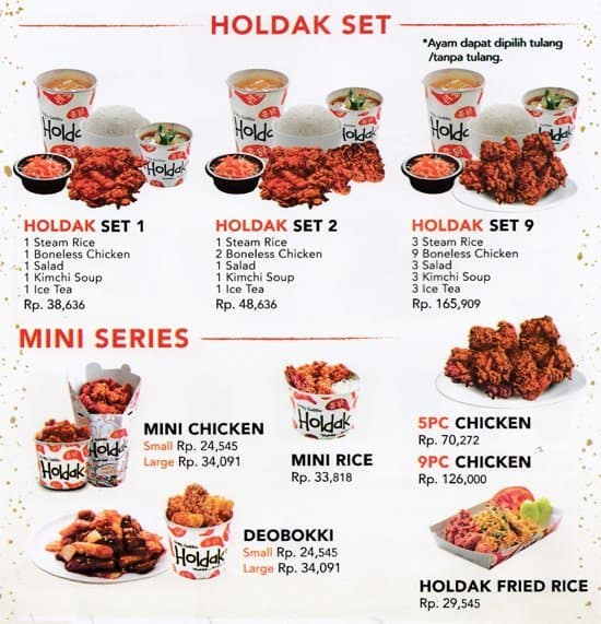 Holdak Crispy Chicken Menu, Menu untuk Holdak Crispy Chicken, Pluit ...