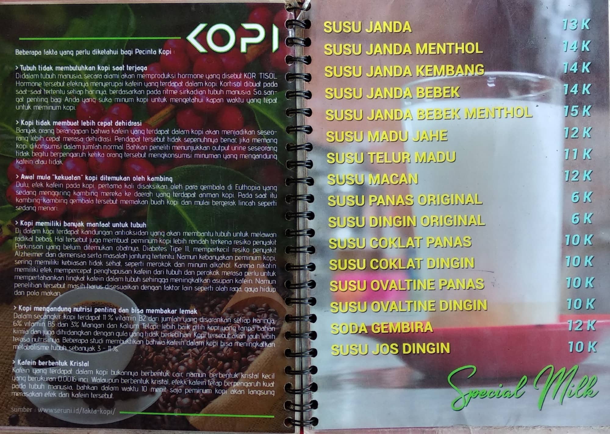 Menu at Warung Nasi Gandul Gusan restaurant, Denpasar, Jl. Raya Puputan II