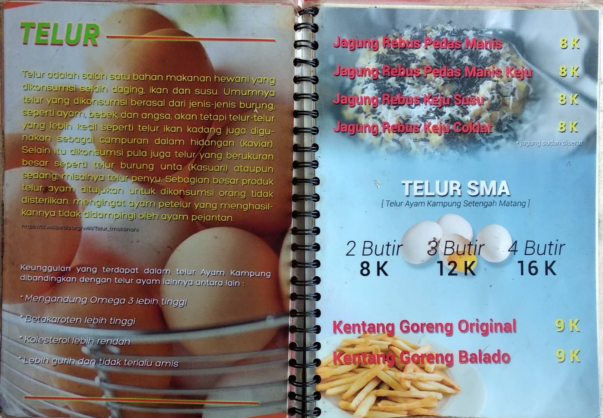 Menu at Warung Nasi Gandul Gusan restaurant, Denpasar, Jl. Raya Puputan II