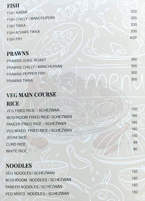 Menu at Biryaniwala, Mysuru, Shop 2961/56