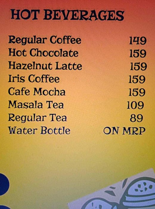 Menu at Salt 7 Cafe, New Delhi