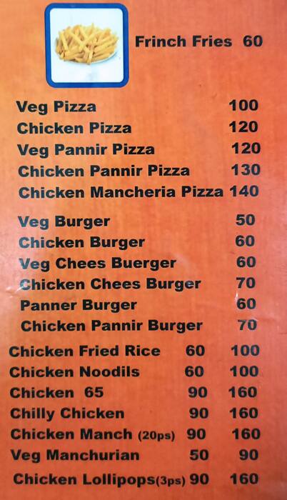 Menu of Snack Hub, Dilsukhnagar, Hyderabad