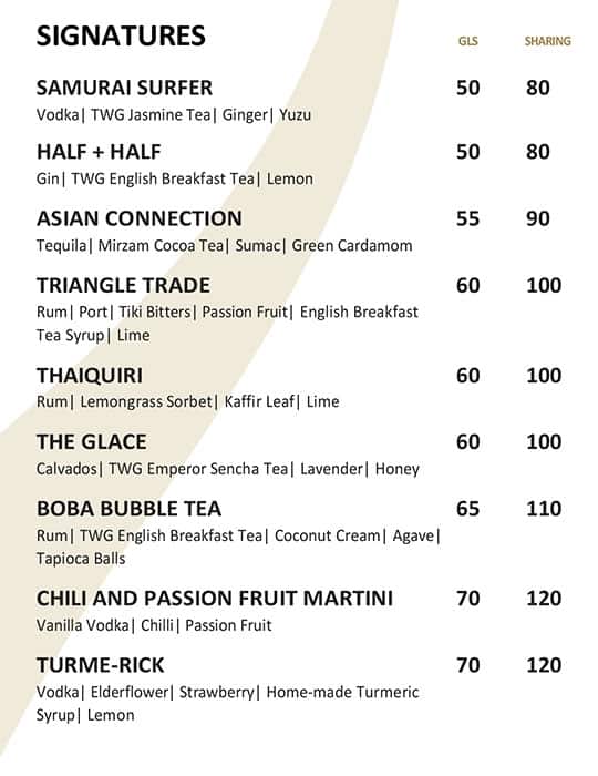 Carta del restaurante Thiptara, Dubai, Palace Downtown 9770 - Sheikh ...