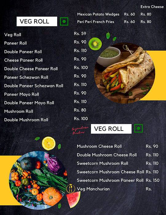 Menu of Trippy Rhino, Medavakkam, Chennai