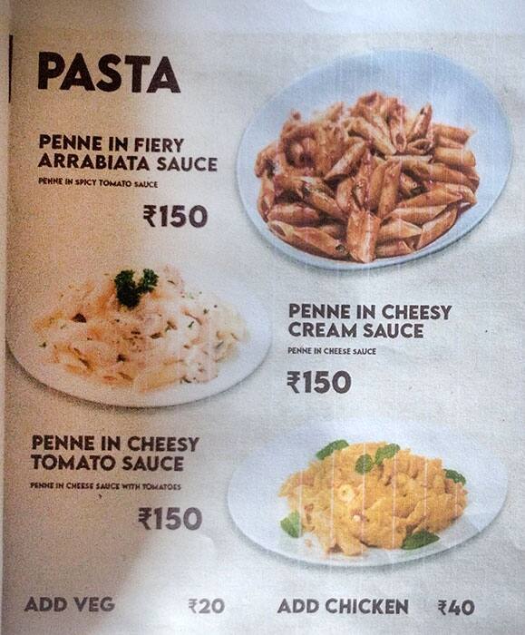 Menu of Salt N Spice, Alpha 2, Greater Noida