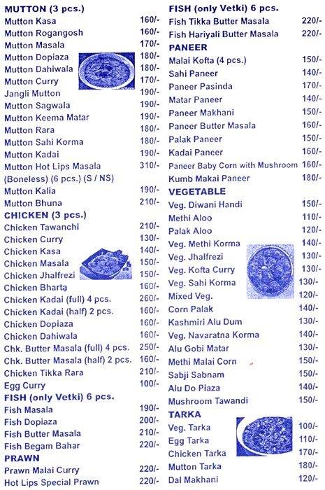 Hot Lips Menu Card | Lipstutorial.org