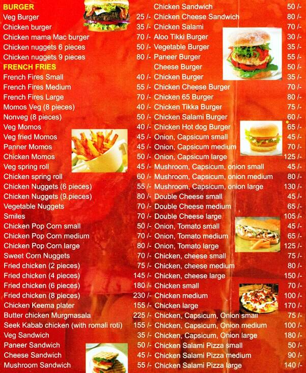 Menu at Youth Cafe, Noida, H9W7+RXG