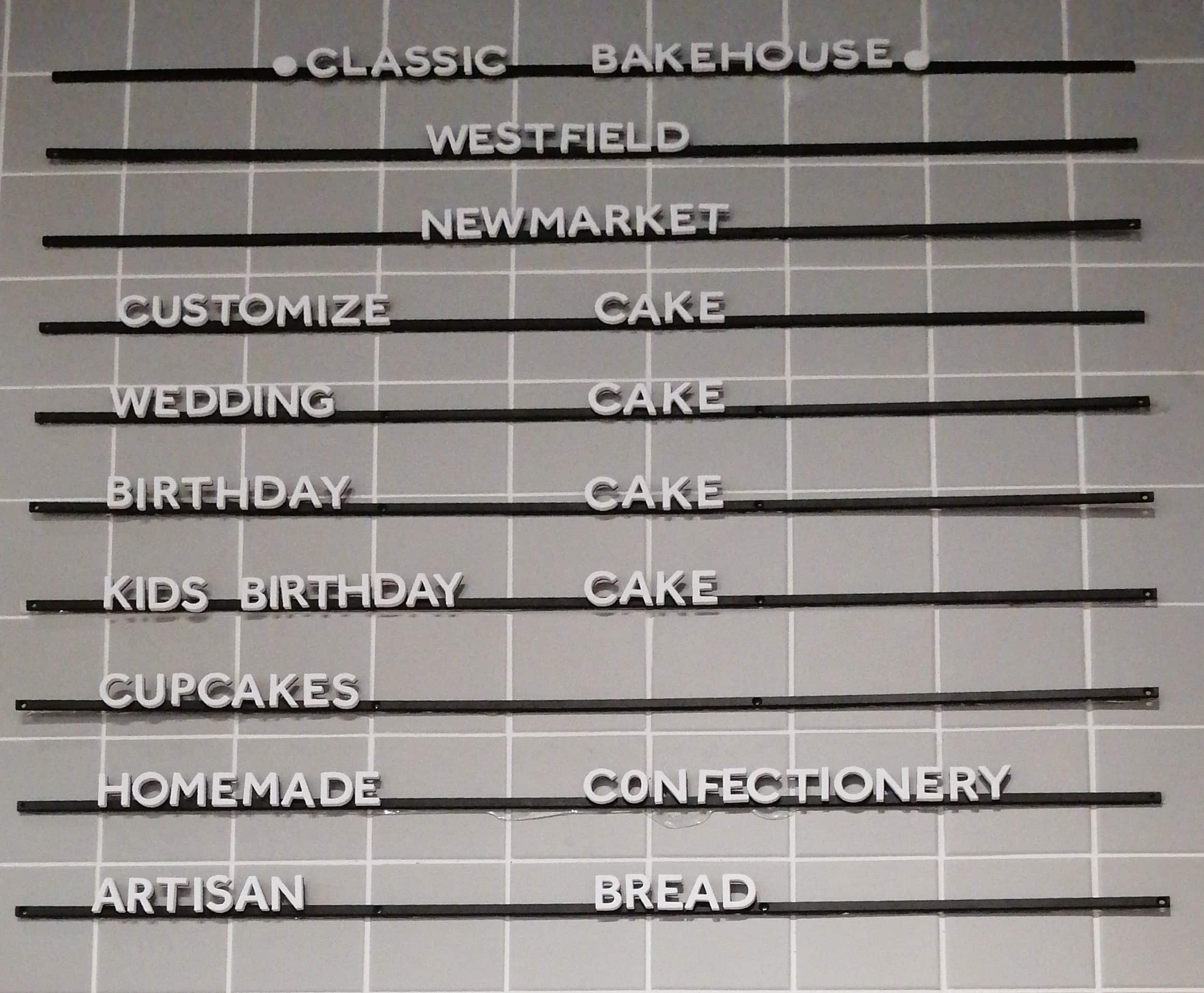 Menu at Classic Bakehouse, Auckland, 312B Ti Rakau Drive