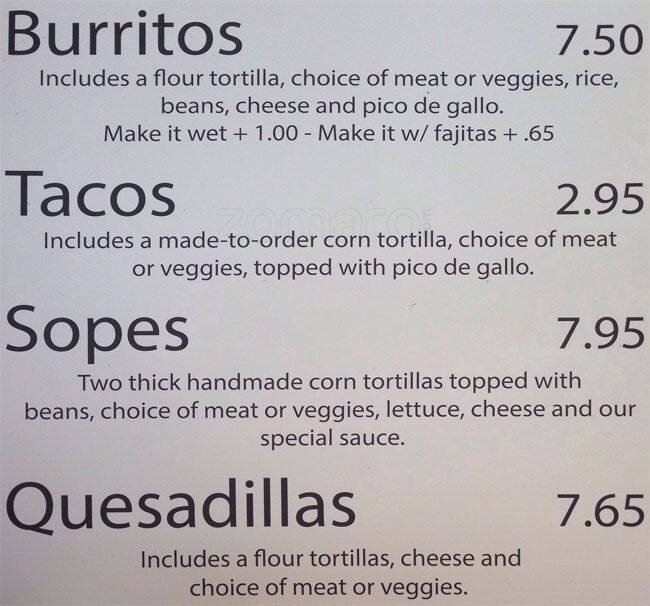 Toma Menu, Menu for Toma, Marina/Presidio, San Francisco - Urbanspoon ...