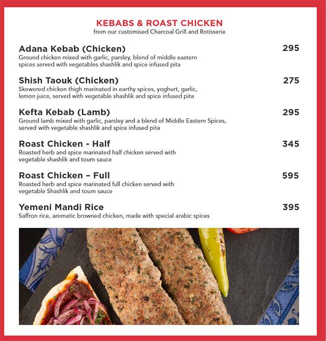 Menu at Layla's Shawarma and Middle Eastern Kitchen, New Delhi, 27-L
