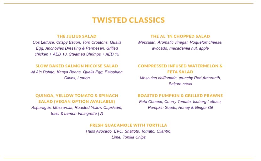 Menu of The Rooftop - Aloft Al Ain, Al Towayya, Al Ain