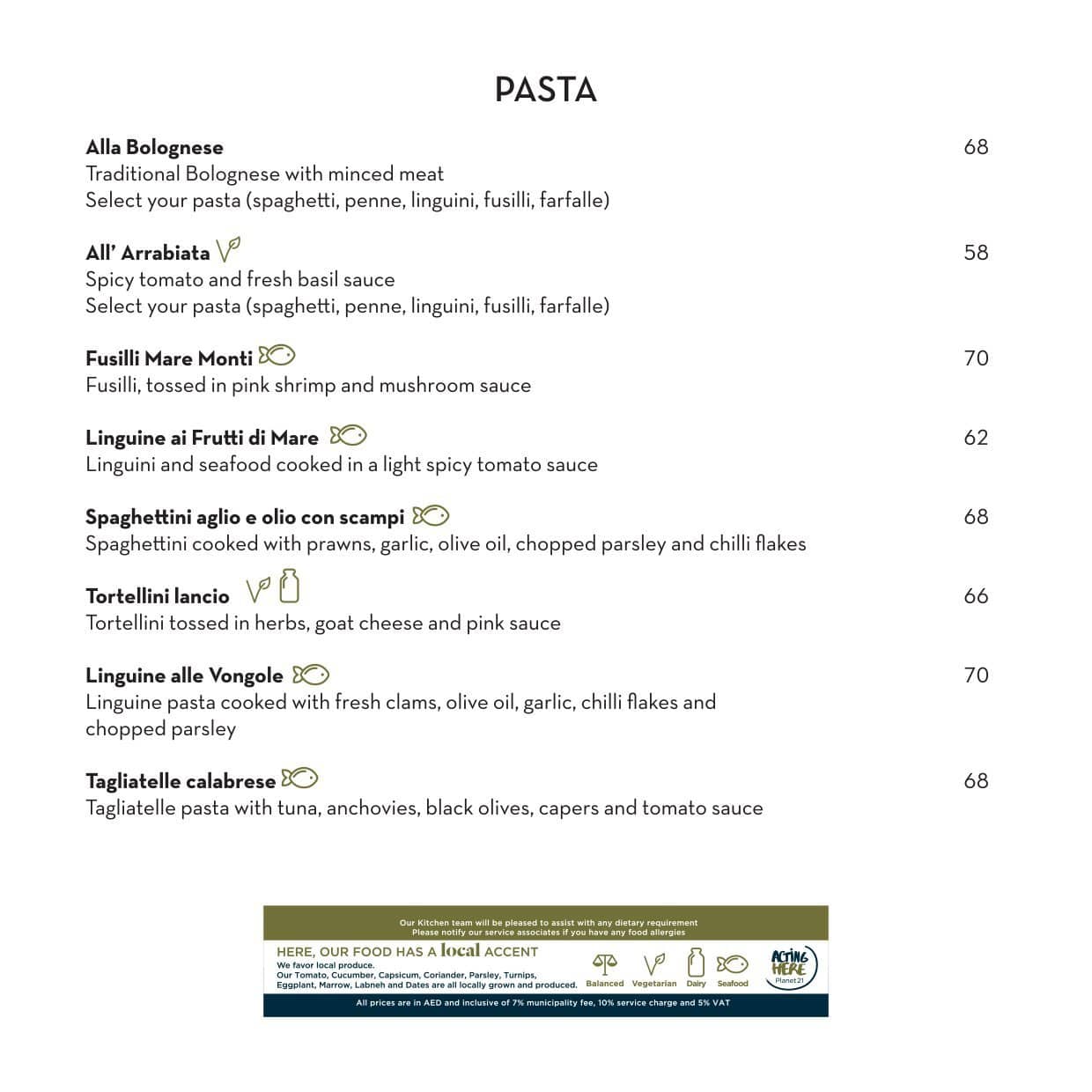 Menu at Cubo Restaurant, Dubai