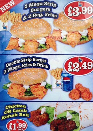 Menu at Mighty Chicken & Ribs BBQ, London, 121 Hertford Road