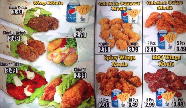 Menu at Mighty Chicken & Ribs BBQ, London, 121 Hertford Road