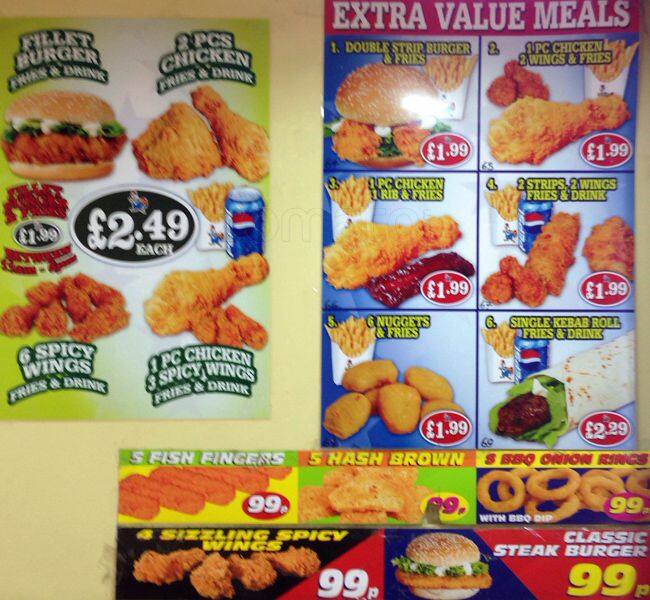 Menu at Mighty Chicken & Ribs BBQ, London, 121 Hertford Road