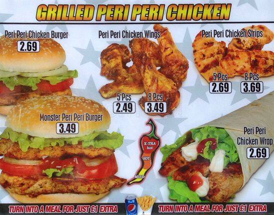 Menu at Mighty Chicken & Ribs BBQ, London, 121 Hertford Road