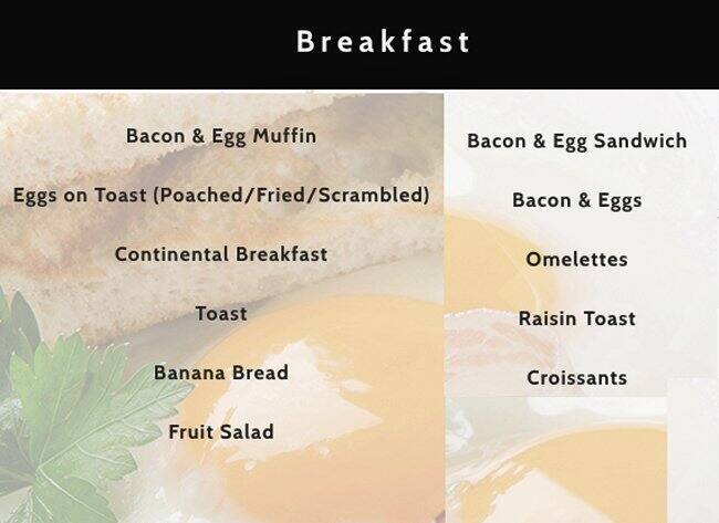 Menu at QC on Angas restaurant, Adelaide