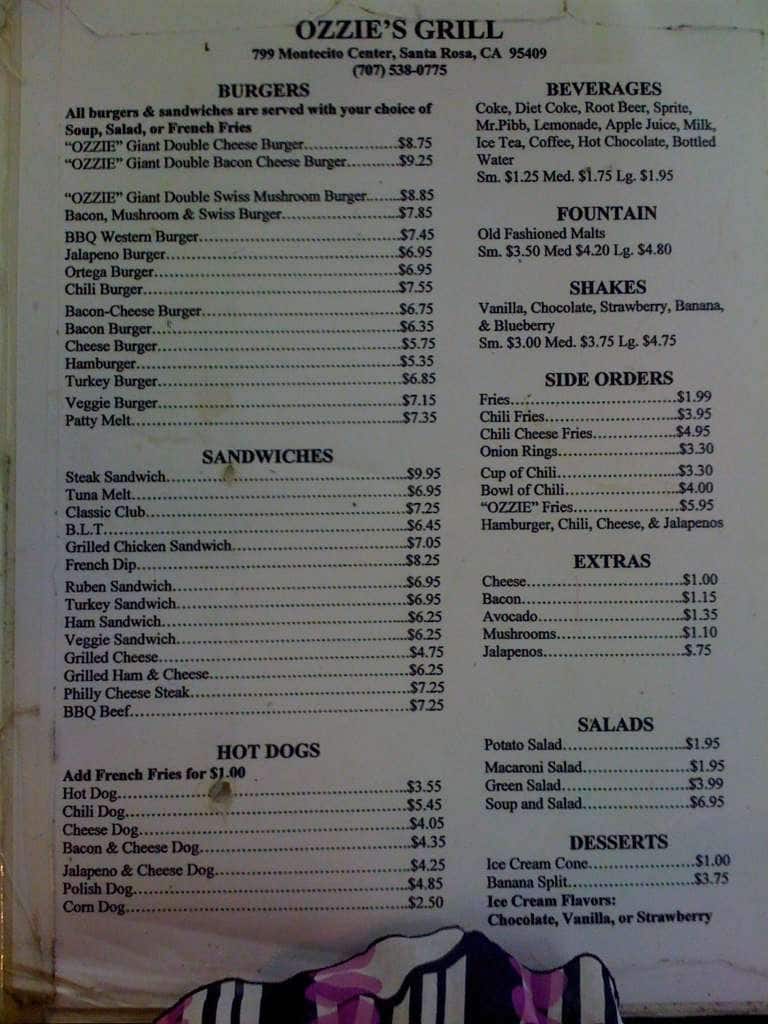 Ozzie s Grill Menu Menu For Ozzie s Grill Santa Rosa Santa Rosa ozzie-s-grill-menu-menu-for-ozzie-s-grill-santa-rosa-santa-rosa