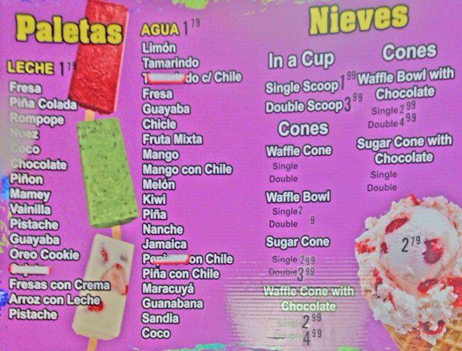 Neveria Arcoiris De Sabor Menu - Urbanspoon/Zomato