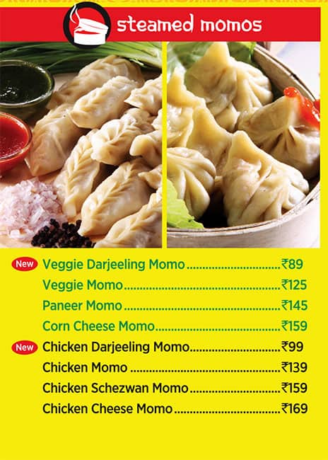 Menu of WOW! Momo, Kanchipuram District, Chennai