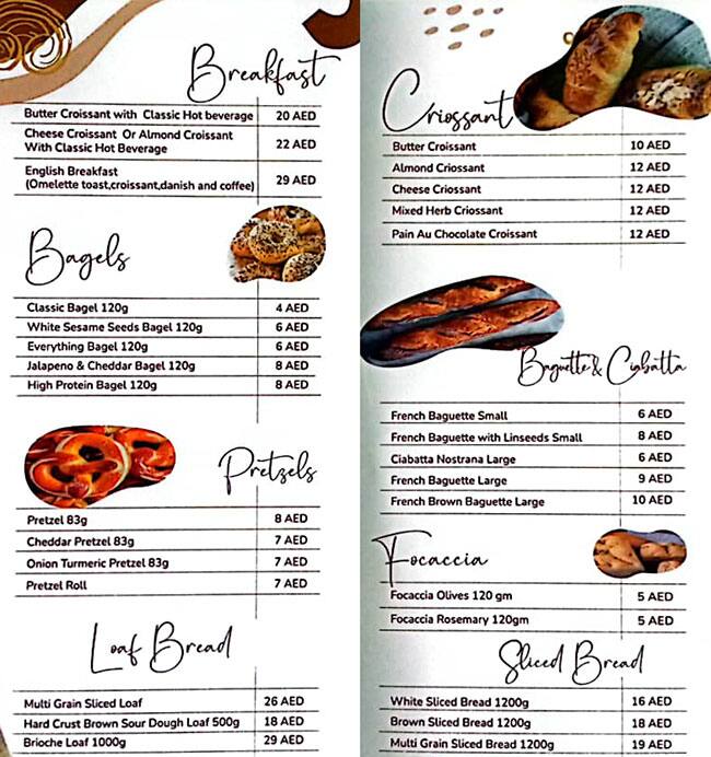 Menu of The GBF Shop, Al Quoz, Dubai