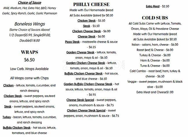 Menu at Original Italian Pizza pizzeria, Sayre, 205 S Keystone Ave