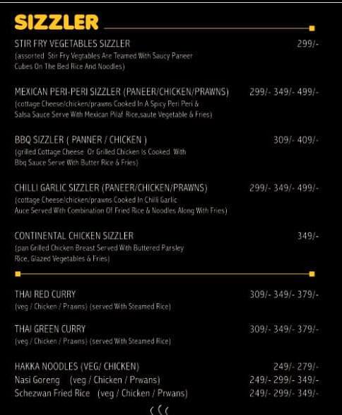 Menu at Swag Bar & Grill, Pune