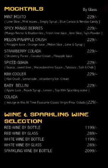 Menu at Swag Bar & Grill, Pune