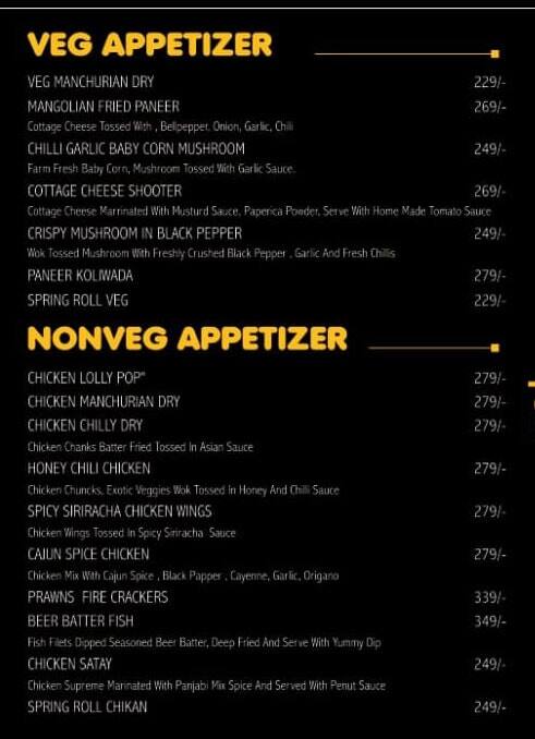 Menu at Swag Bar & Grill, Pune