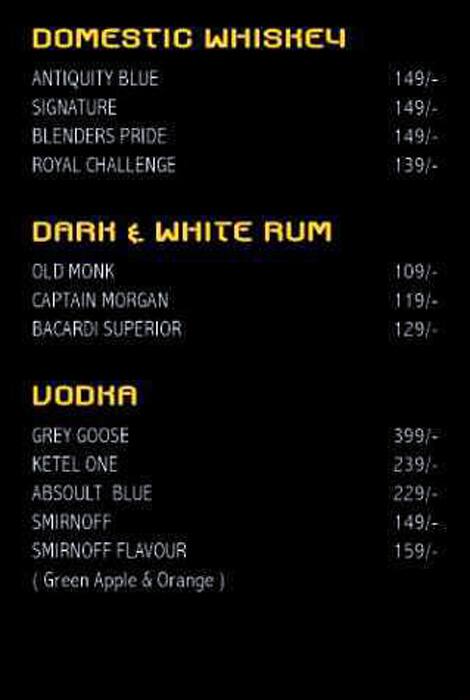 Menu at Swag Bar & Grill, Pune