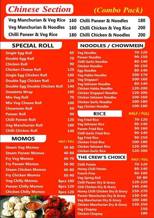 Menu at Shandar Restaurant, Gurugram